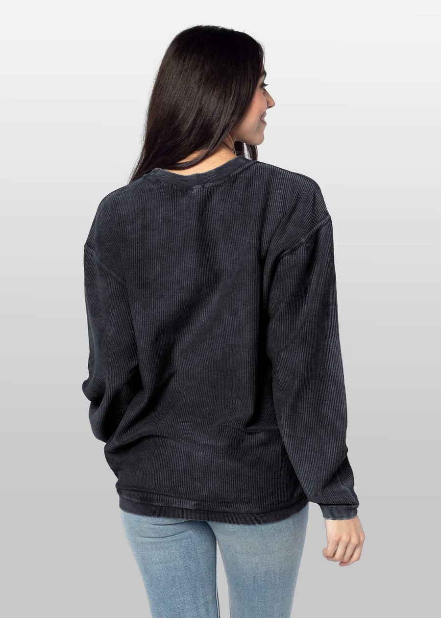 Women's Corded Crew Sweatshirt | chicka-d