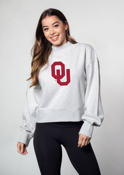 Oklahoma Sooners Ash Grey Hailey Sweatshirt – chicka-d